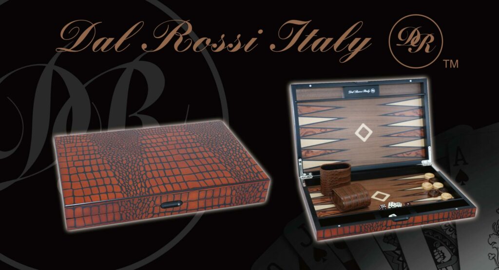 Wooden Crocodile Engraved Design Backgammon 18″